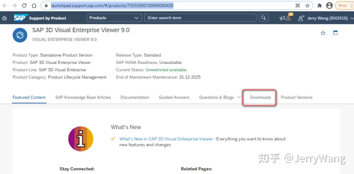 SAP 3D visual enterprise viewer 9.0 的下载方式 - 知乎