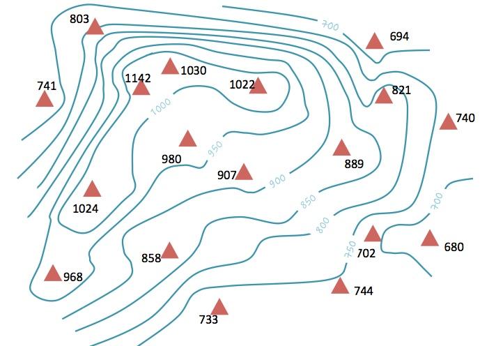等高线地图是如何画出来的？ - 知乎