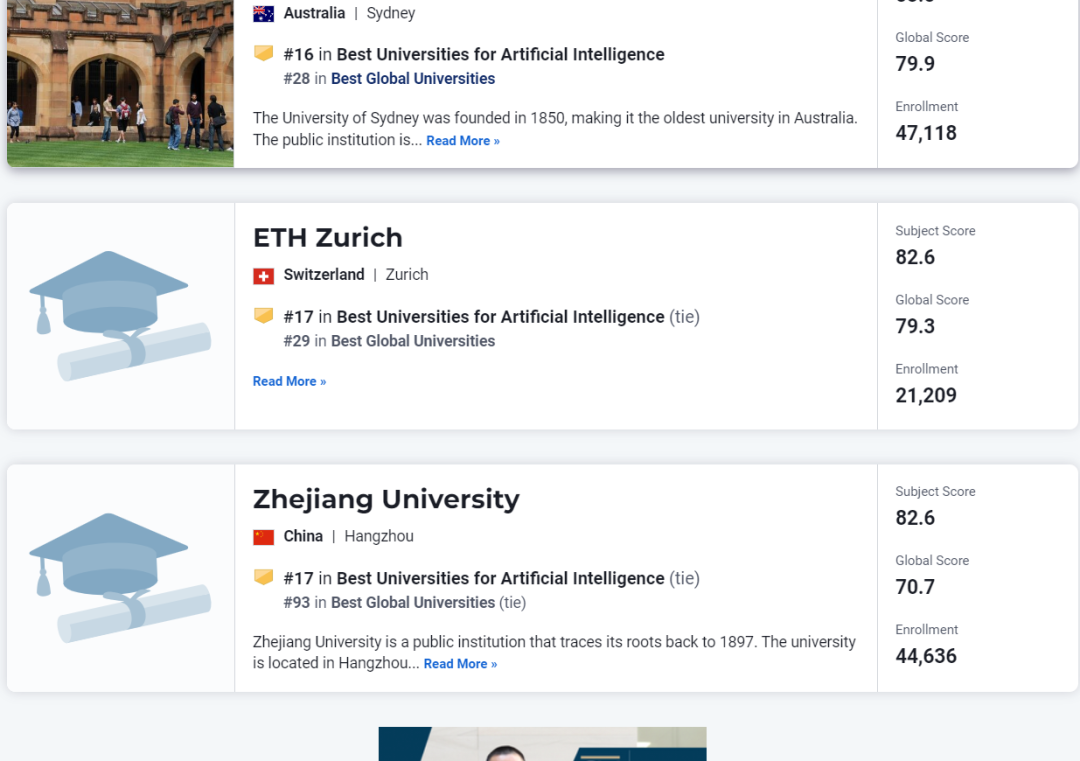 《Nature》发布2024全球AI领域Top100大学排名！都有哪些院校上榜？ - 知乎
