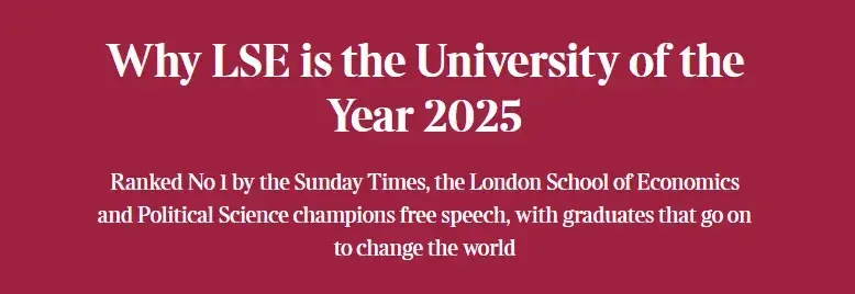 2025泰晤士英国大学排名更新！LSE冲到榜首，牛剑创历史低位！ - 知乎