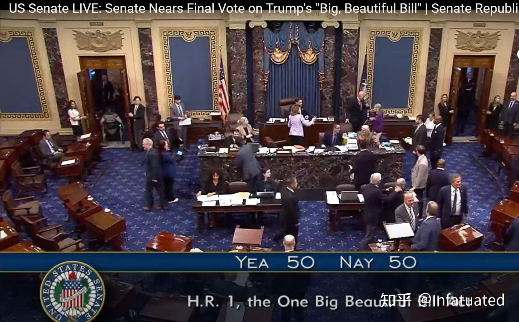 特朗普重大利好：参议院51：50关键一票表决通过大漂亮法案 - 知乎