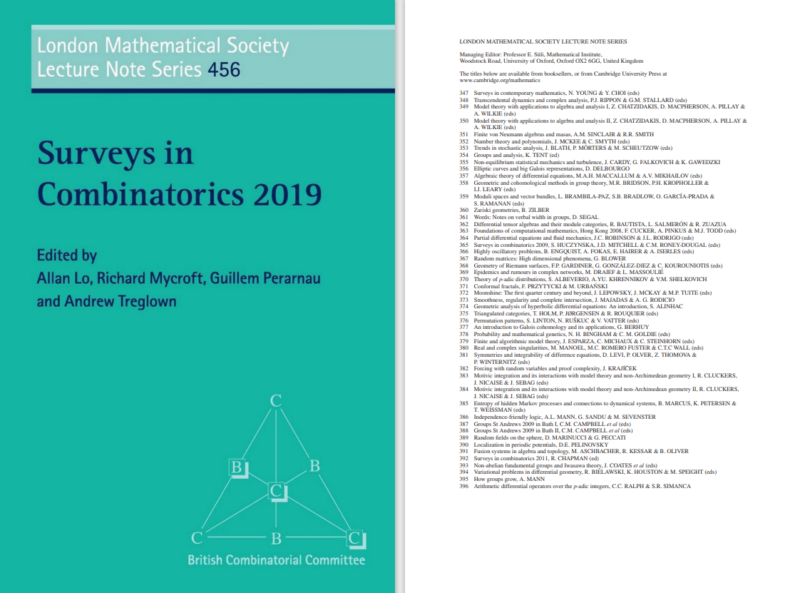 London Mathematical Society Lecture Note Series - 知乎