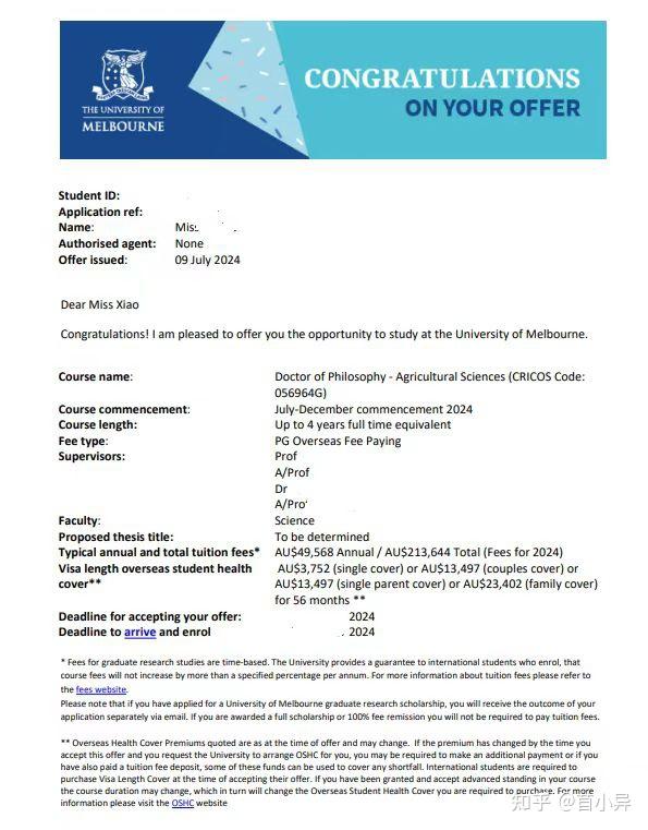 DIY墨尔本大学PhD + CSC申请时间线分享 - 知乎