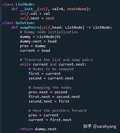 Leetcode 24 Swap Nodes in Pairs - 知乎