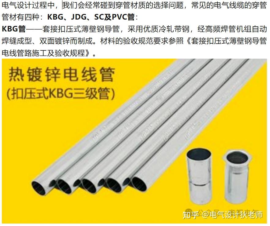 选PVC、KBG、JDG、SC穿线管，看这篇分析就够啦！ - 知乎