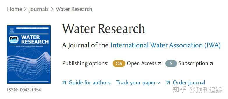 [期刊点评] 第一期 Water Research（IF=11.236） - 知乎