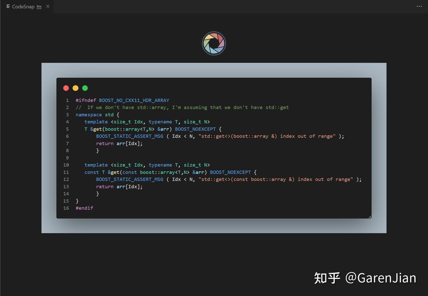 vscode代码截图插件：codesnap - 知乎