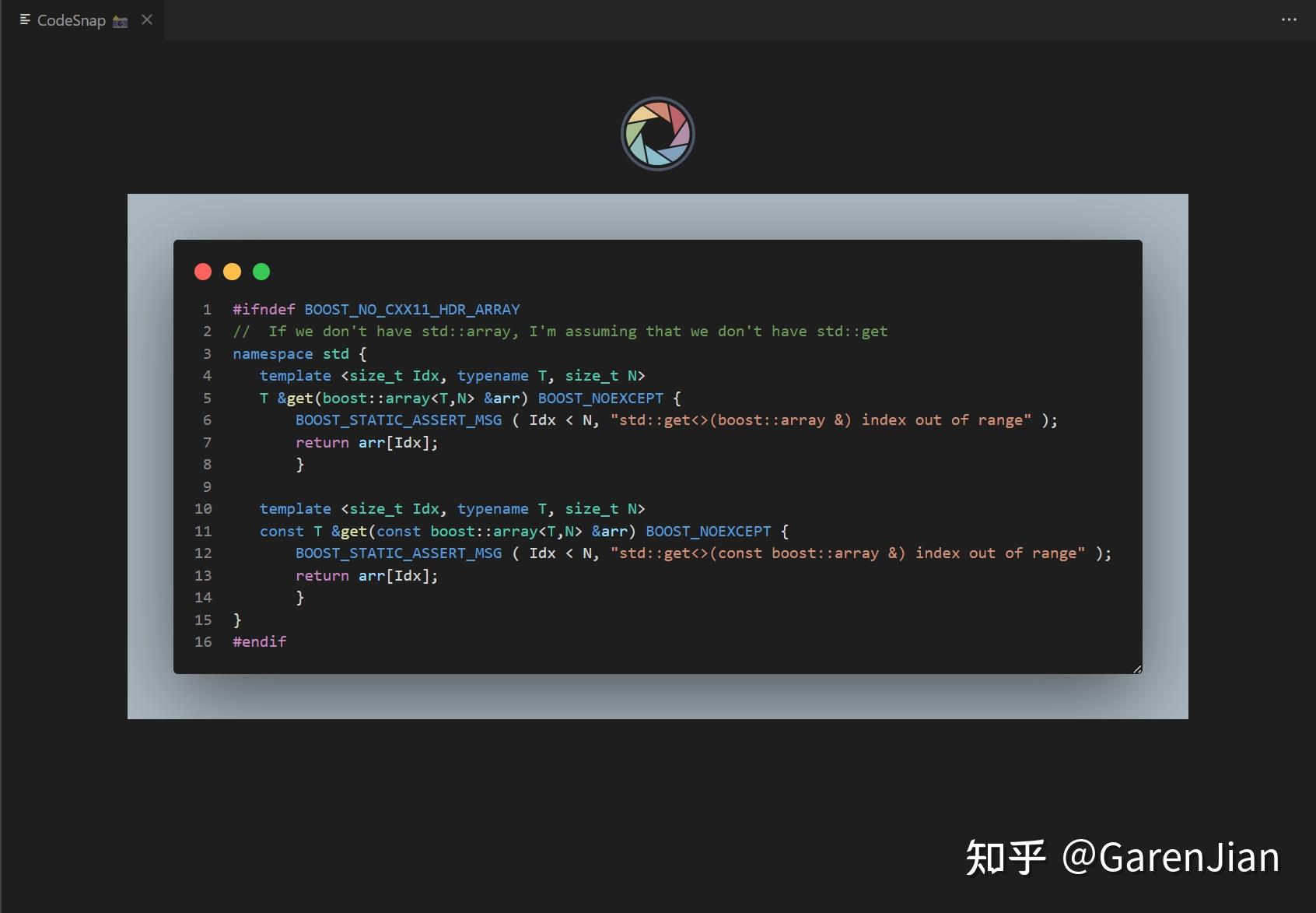 vscode代码截图插件：codesnap - 知乎