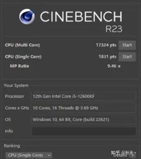 12600KF性能评测 - 知乎