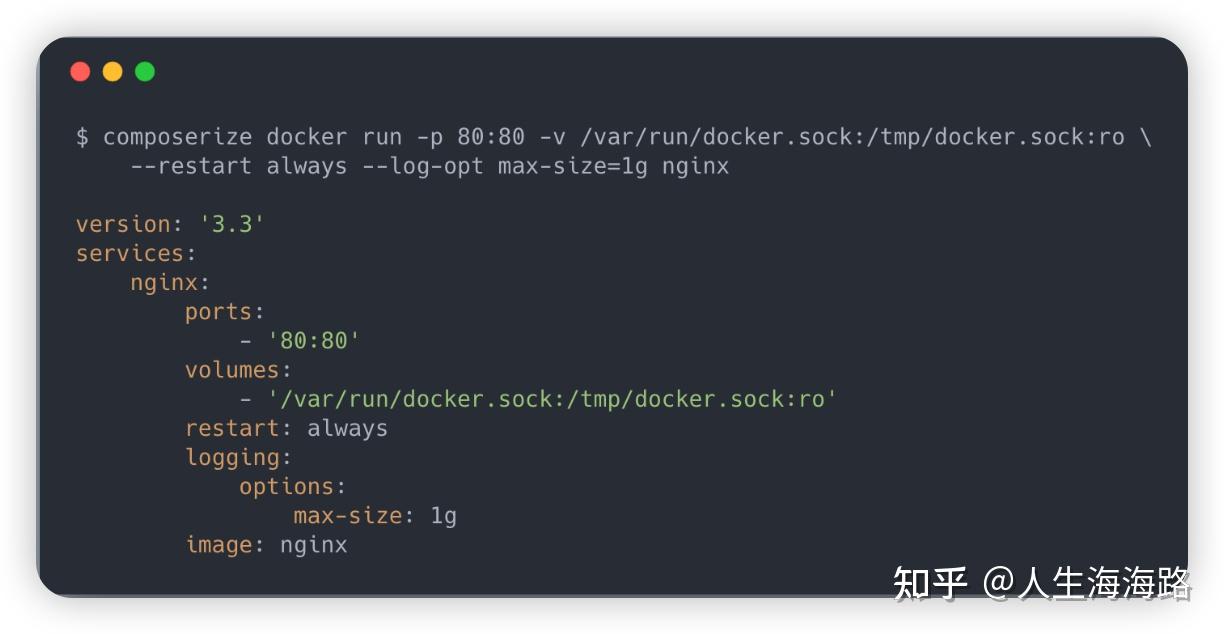 Composerize神器：自动化转换docker运行命令至compose配置，简化容器部署流程 知乎 8136