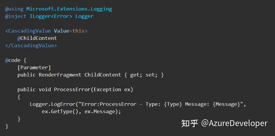 Blazor基础(6)错误(异常)处理 - 知乎