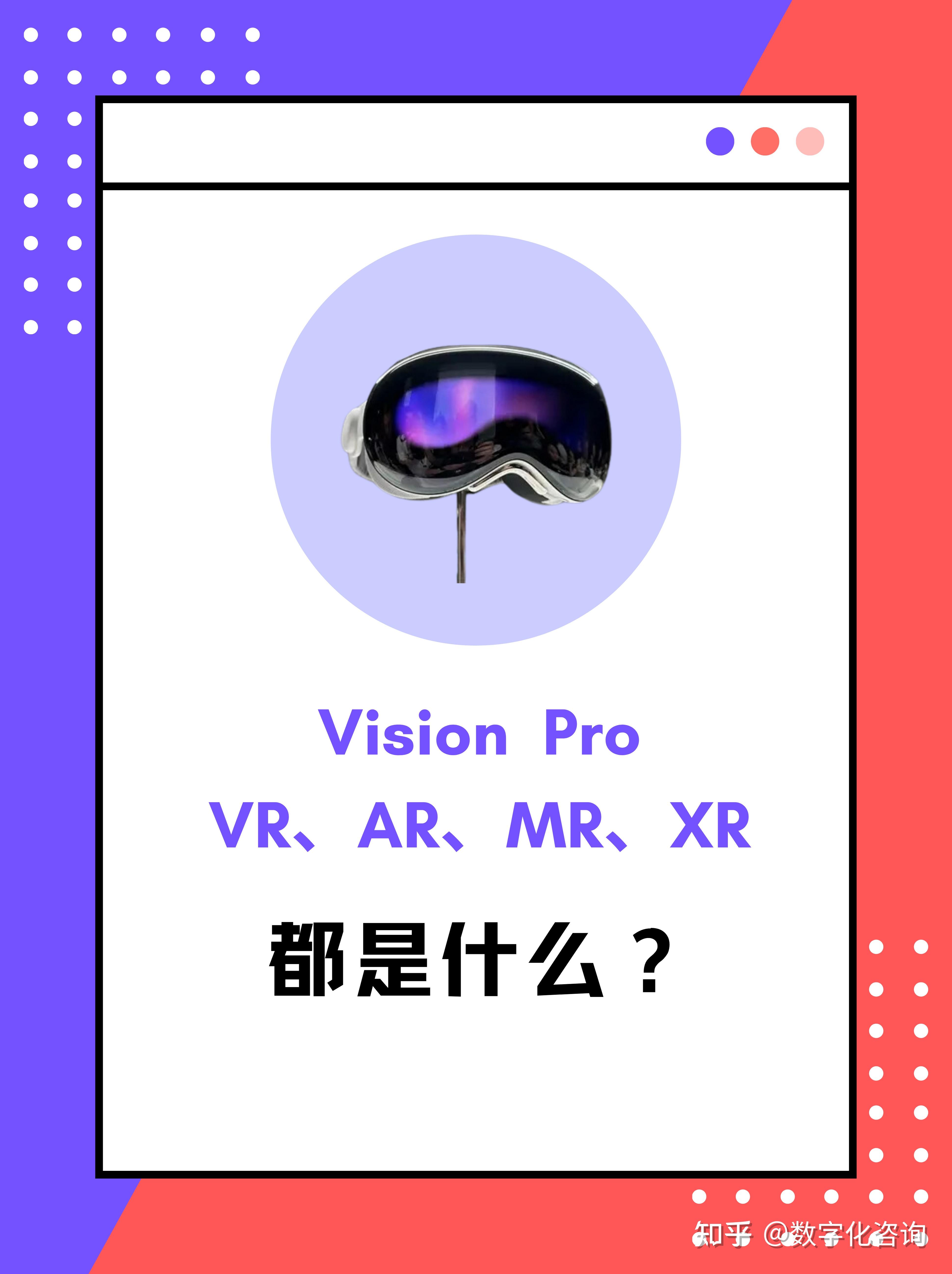 Vision Pro、VR、AR、MR、XR都是什么？ - 知乎