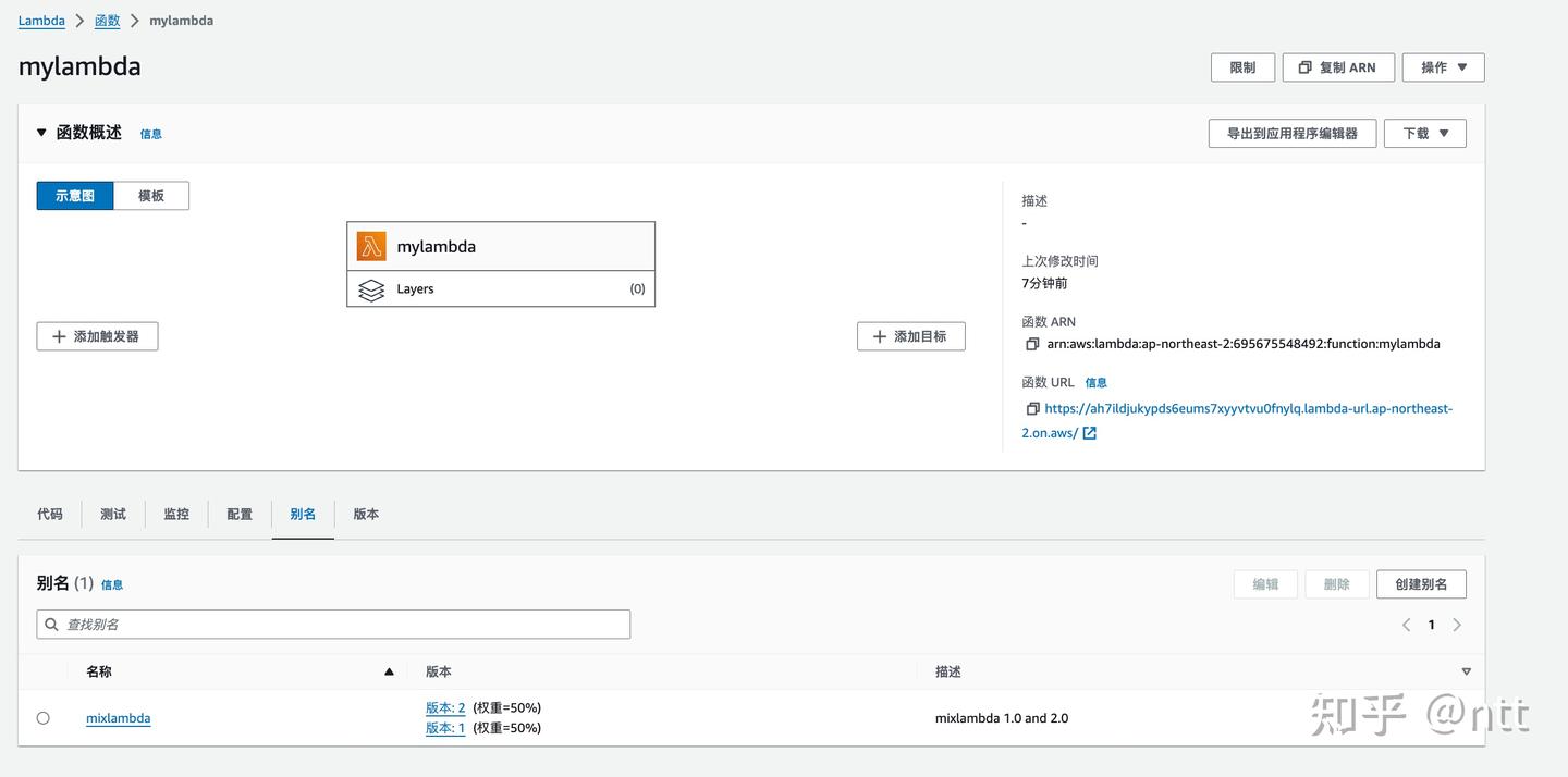 Aws Lambda 别名实现多版本调度或灰度发布 知乎 8348