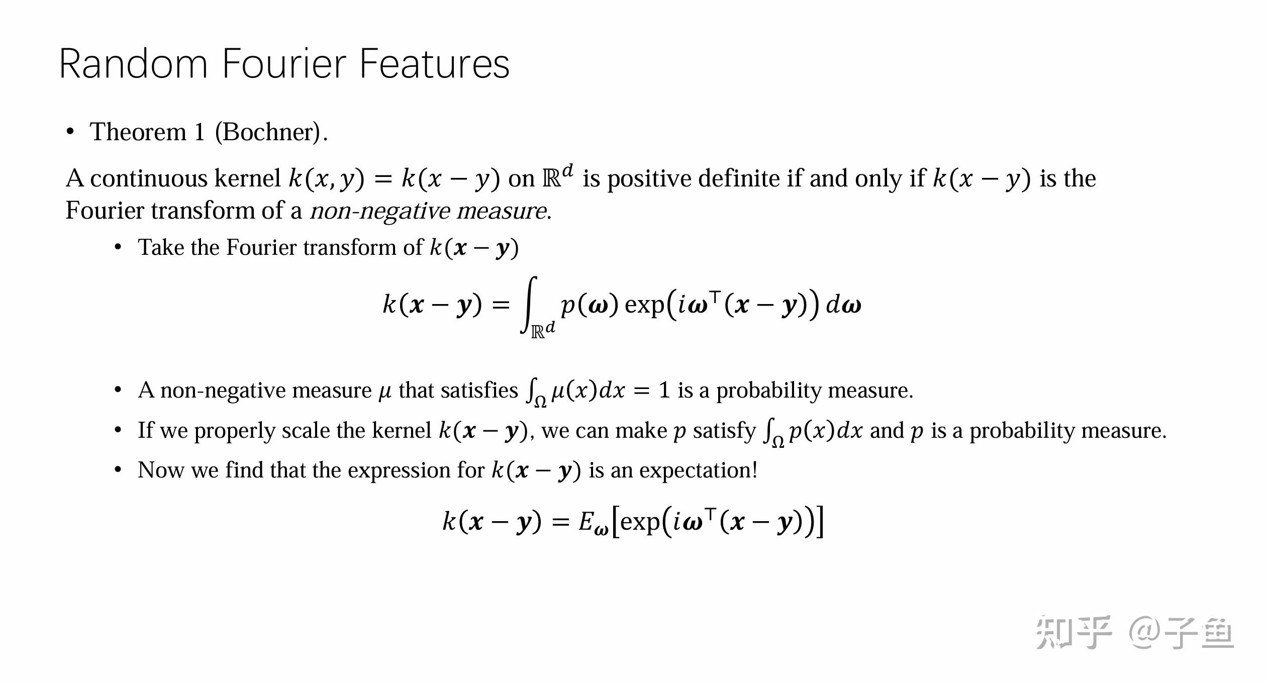 [论文笔记] 大规模核机器的随机特征 Random features for large-scale kernel machines NeurIPS2017时间检验奖 - 知乎
