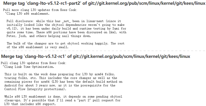 Linux 5.12合并Clang LTO支持 - 知乎