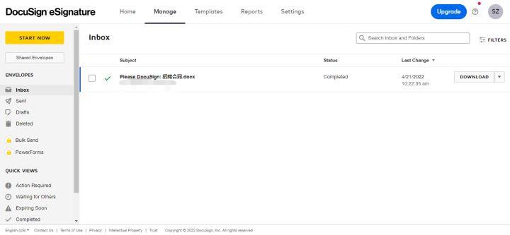 DocuSign Technical Consultant: 管理员账号激活和DocuSign界面概述与快捷签署演示 - 知乎