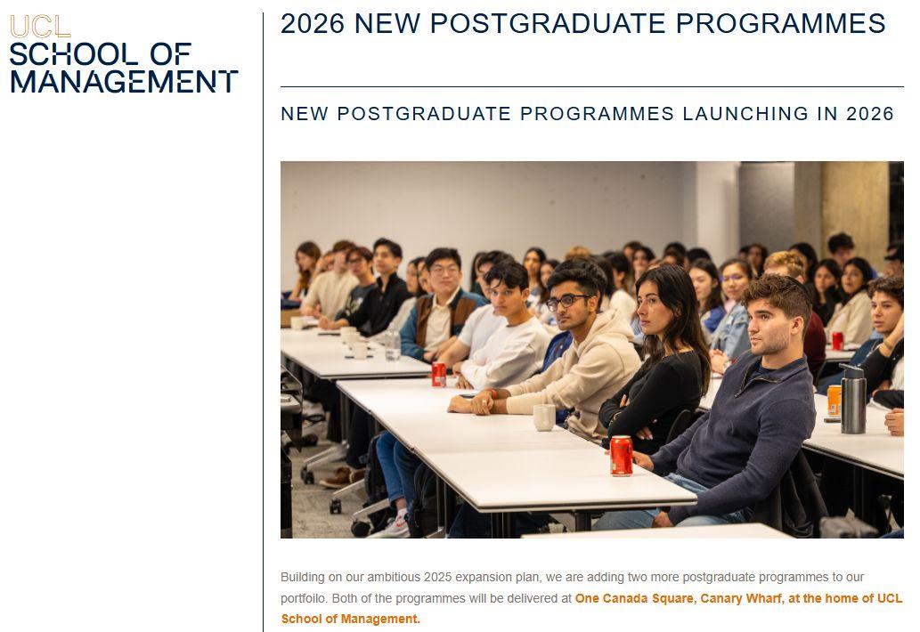 UCL 26Fall新增2个硕士专业！这份申请指南请查收！ - 知乎