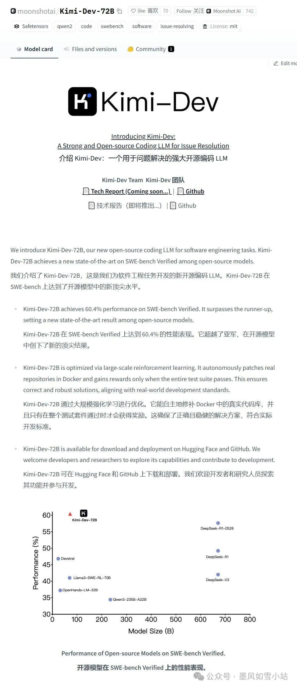 Kimi-Dev-72B：月之暗面如何用720亿参数“驯服”代码世界？ - 知乎