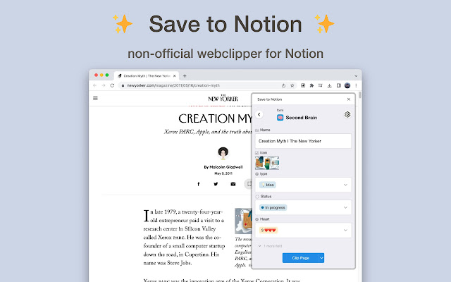 Notion 使用教程:notion 剪藏一站式解决方案——notion Web Clipper、save To Notion 等六种剪藏插件