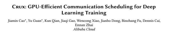 SIGCOMM'24论文阅读：Crux: GPU-Efficient Communication Scheduling for Deep Learning Training - 知乎