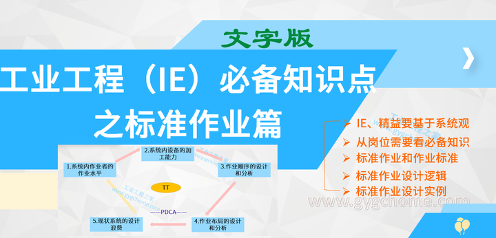 工业工程（IE）必备知识点 ——之标准作业篇（文字版） - 知乎