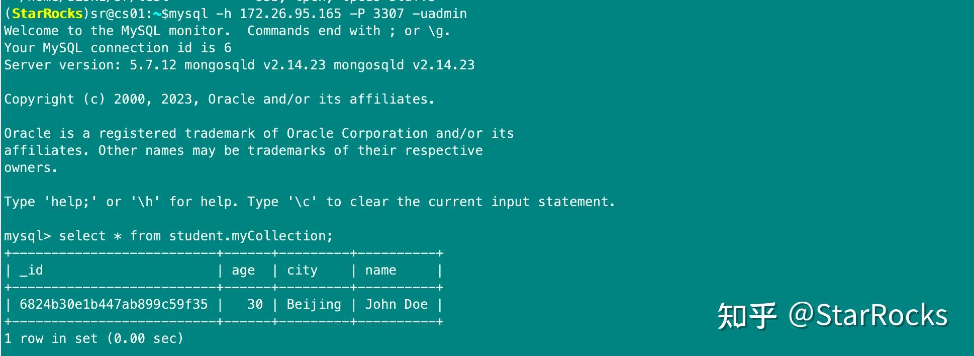 实战｜StarRocks 通过 JDBC Catalog 访问 MongoDB 的数据 - 知乎