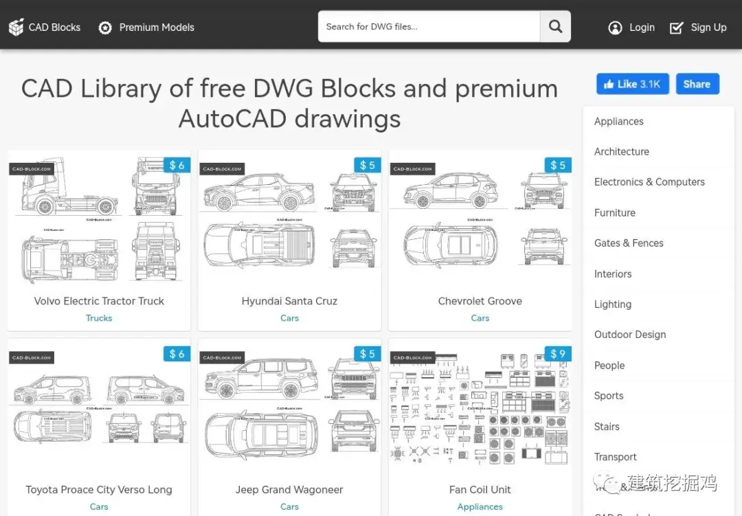 学术干货 | 十个最适合建筑师使用的免费 cad block 素材网站推荐 - 知乎
