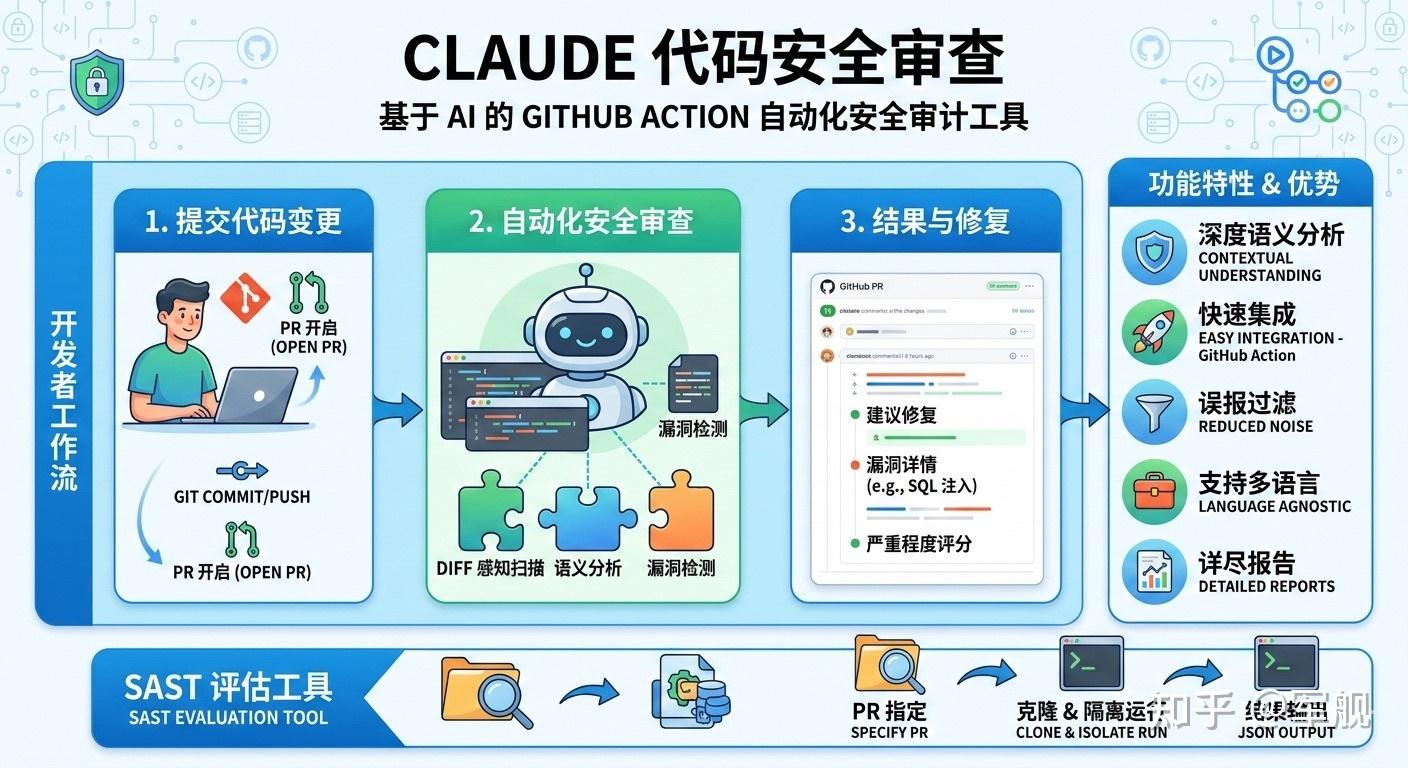 使用 Claude Code Security Review 自动化代码安全审查（PR、仓库）实战 - 知乎
