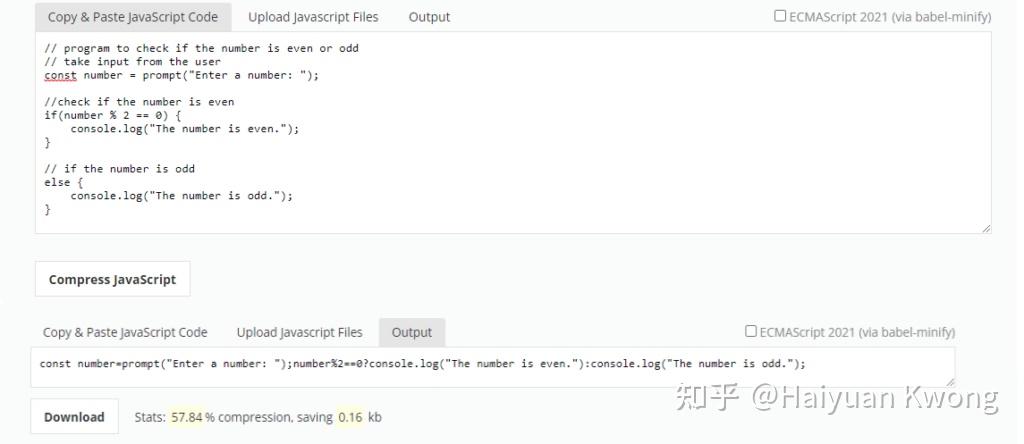如何实现Javascript精简 (minify javascript) 到极致？ - 知乎