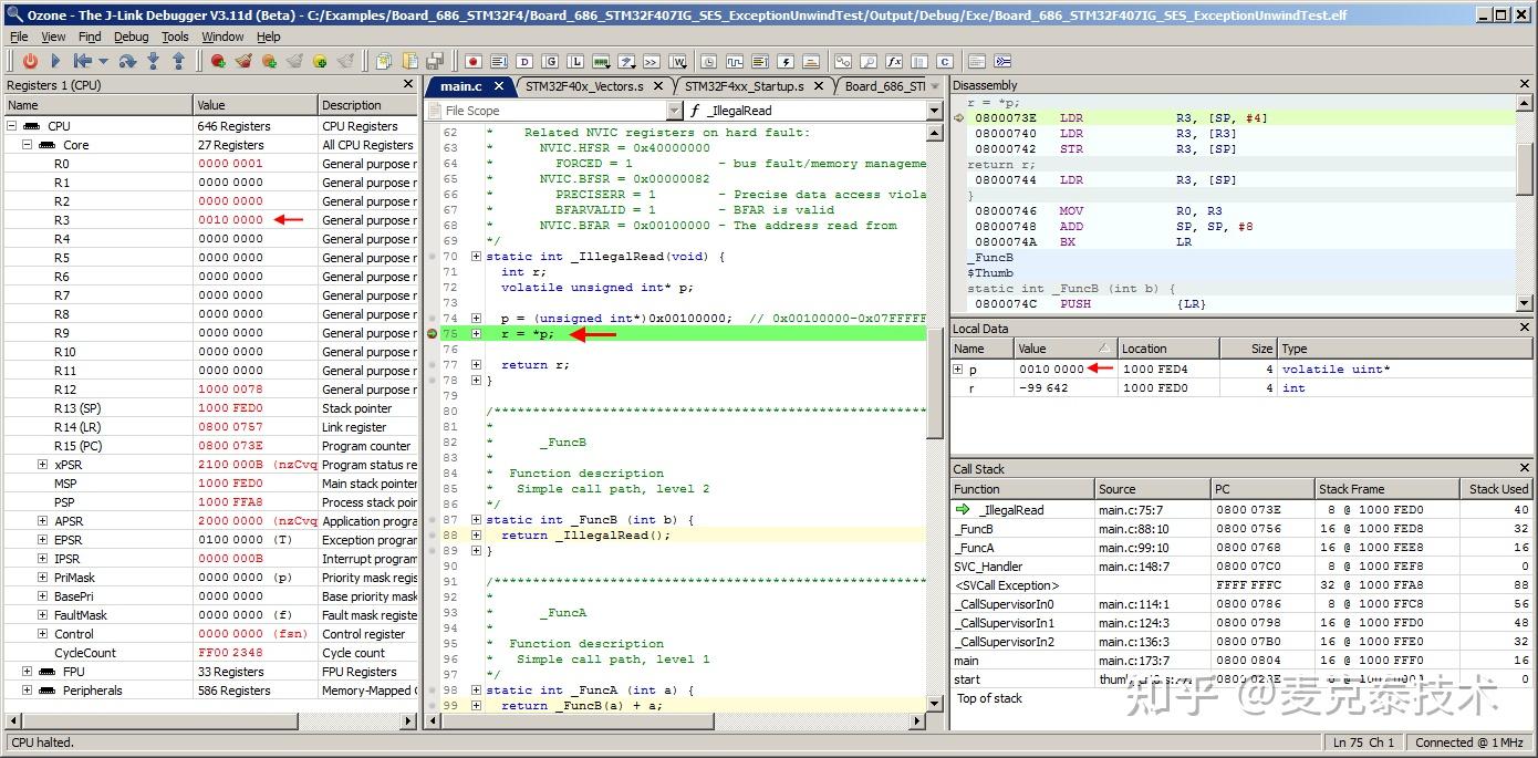 如何使用Ozone分析Cortex-M异常 - 知乎