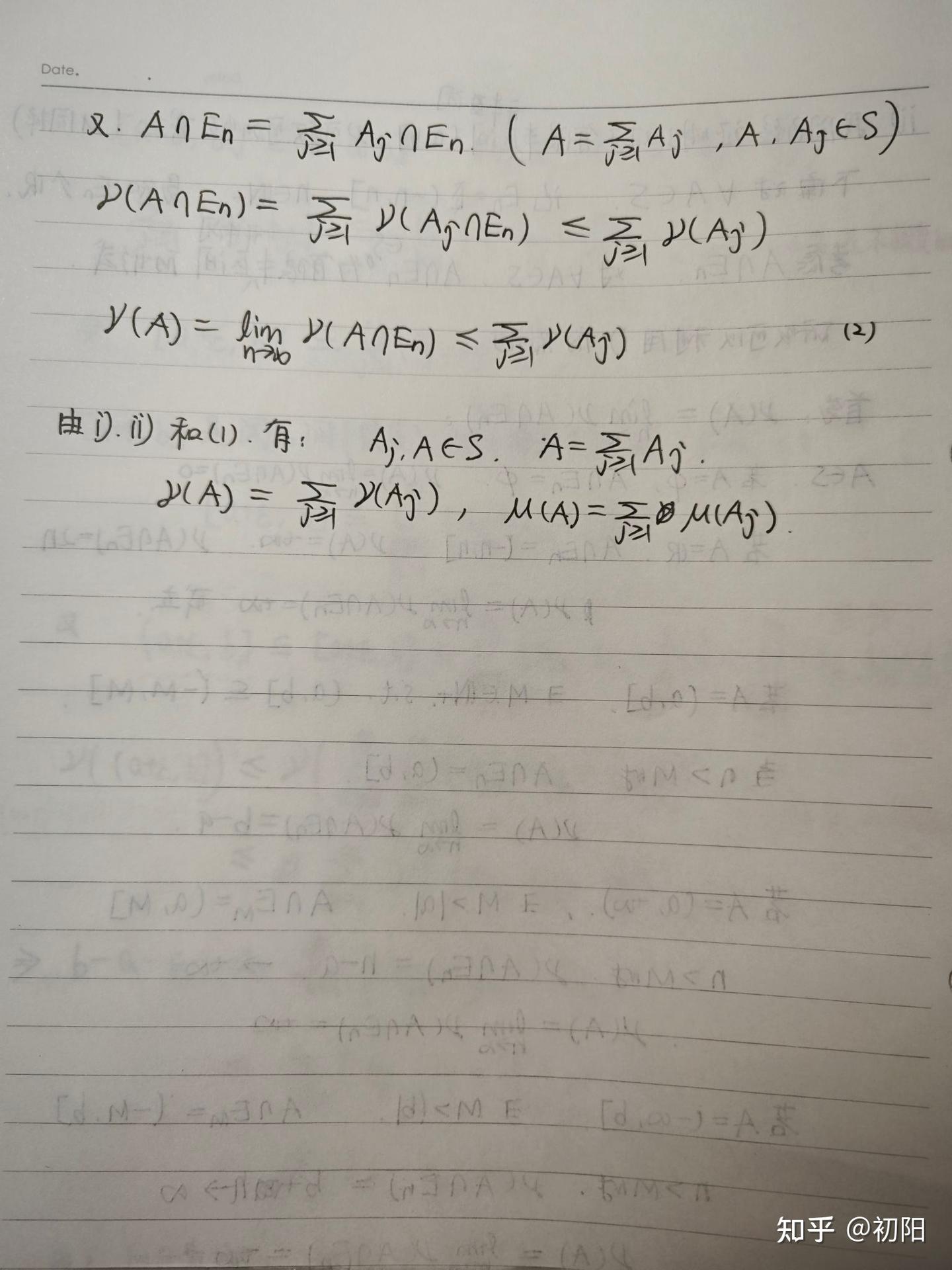 【手写笔记】Measure Theory by Claudio Landim 06 - 知乎