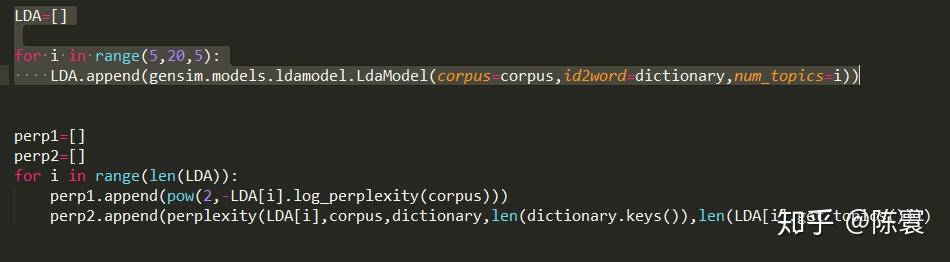 python gensim里的log_perplexity得出的结果是困惑度吗？ - 知乎