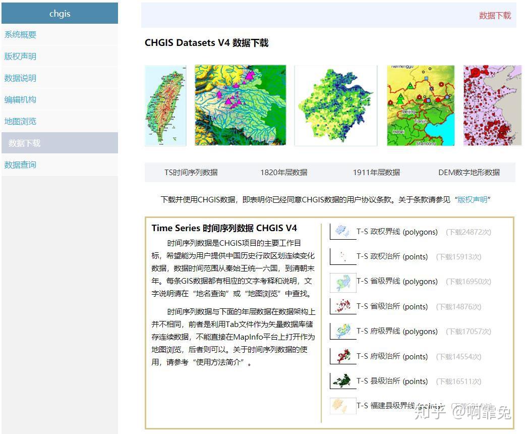 世界与中国历史地图GIS数据网站资源整理 - 知乎