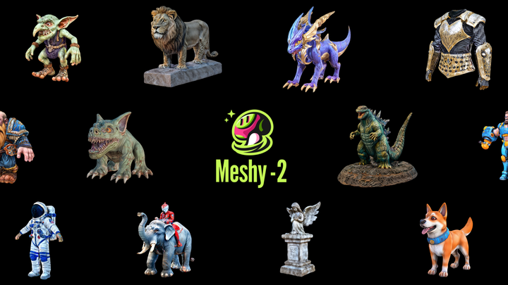 Meshy-2: AI 生成 3D 模型发展到哪了？ - 知乎