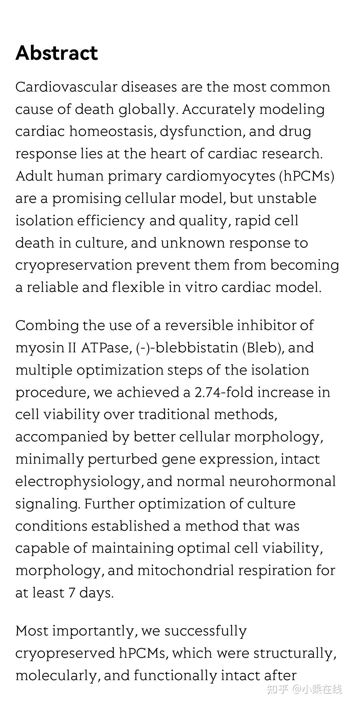Functional isolation, culture and cryopreservation of adult human ...