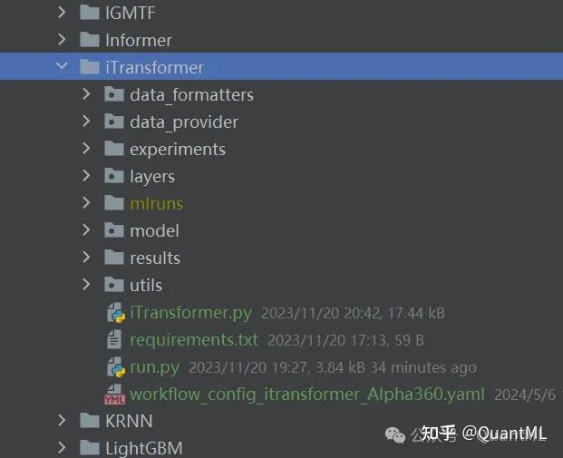 QuantML-Qlib开发版 | 清华大学时序SOTA模型iTransformer用于股票市场预测 - 知乎