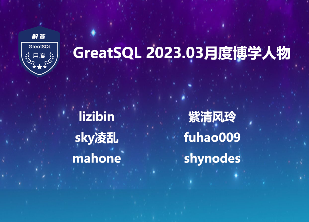 GreatSQL社区月报 | 2023.03 - 知乎