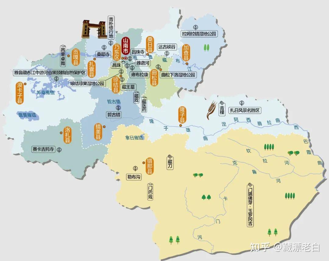 西藏自治区高清人文地图 - 知乎