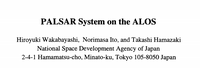 PALSAR System on the ALOS（译） - 知乎