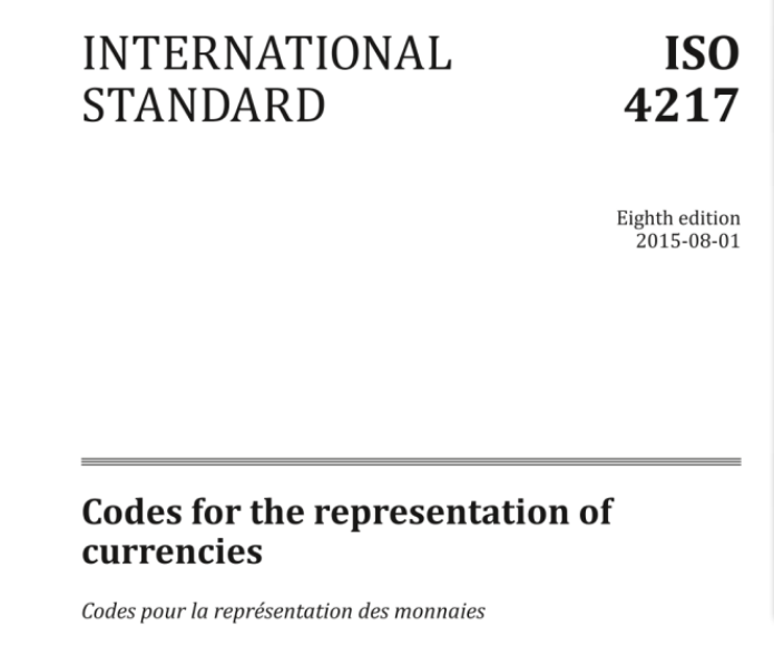 ISO 4217-2015（原版PDF）+Chinese（ISO中文版翻译） 中文名称：表示货币的代码 - 知乎