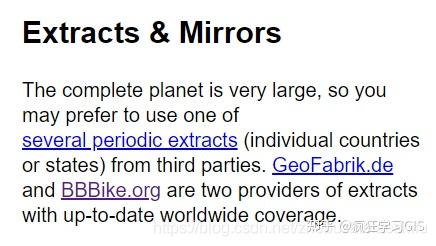 OpenStreetMap中各类OSM数据多种下载渠道及方式对比 - 知乎