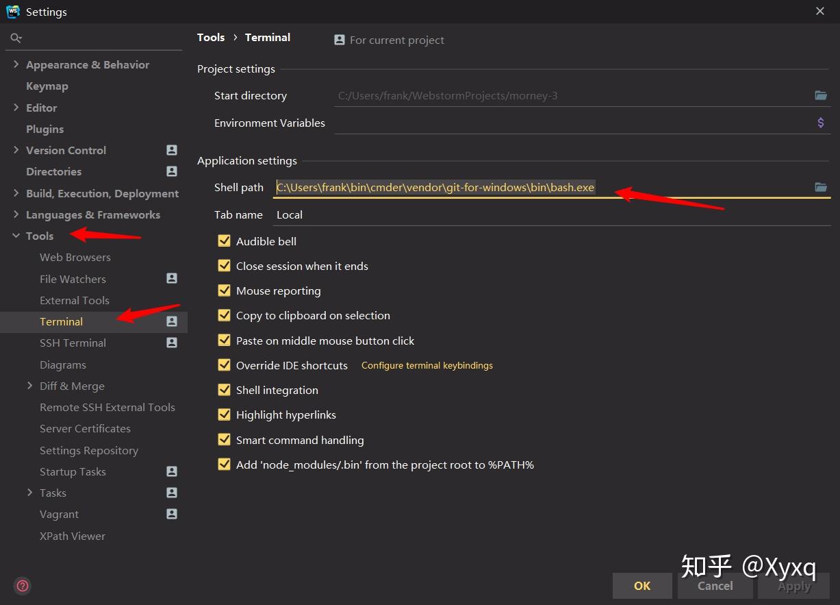 WebStorm 配合 Cmder 或 Git Bash - 知乎