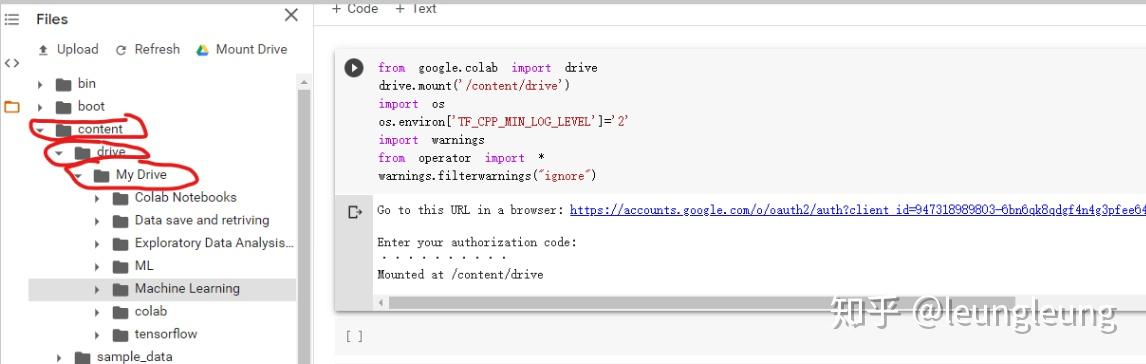 图解colab读取Google Drive 文件 - 知乎