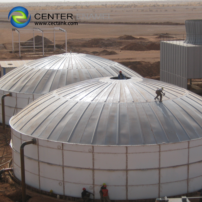 Glass Fused To Steel Wastewater Storage Tanks , ISO 9001:2008 Sewage ...