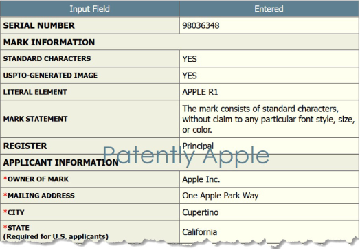 苹果申请包括 Apple R1、Spatial Memories 在内的多个新商标 - 知乎