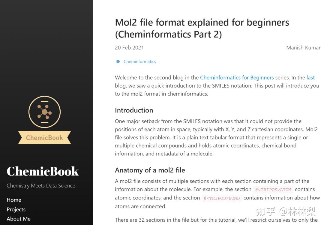 分子对接（三）｜理论篇：PDB、MOL2、SDF等常见文件格式解读 - 知乎