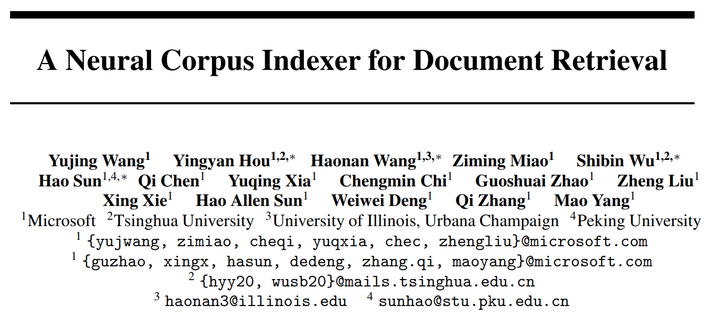 [2206 IR]A Neural Corpus Indexer for Document Retrieval - 知乎
