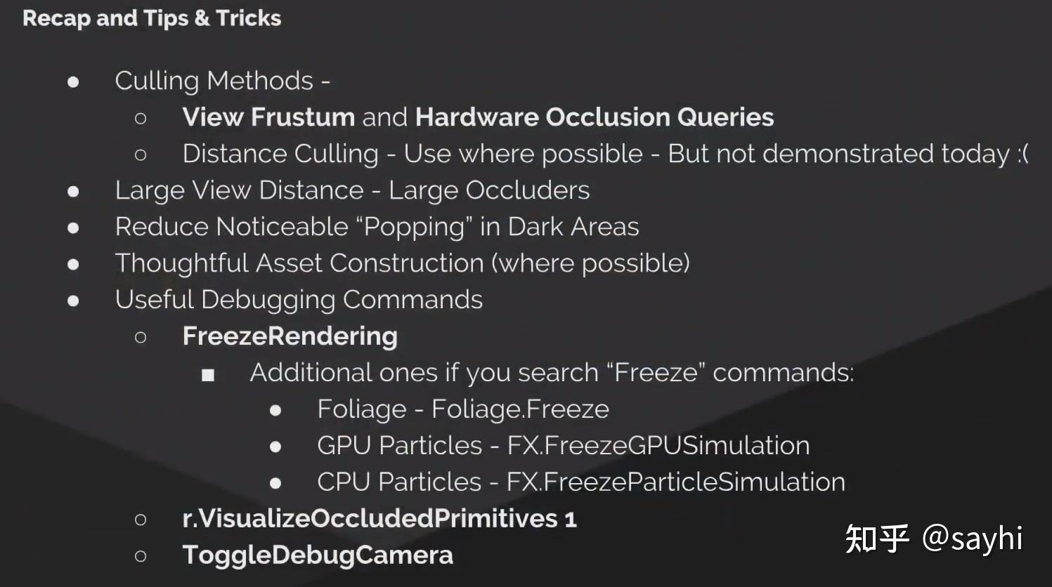 Unreal Culling Methods - 知乎