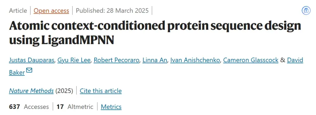 比Rosetta快250倍，亲和力提升百倍，David Baker开发原子上下文条件蛋白序列设计新工具 - 知乎